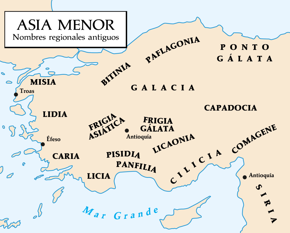 Mapa Da Asia Menor