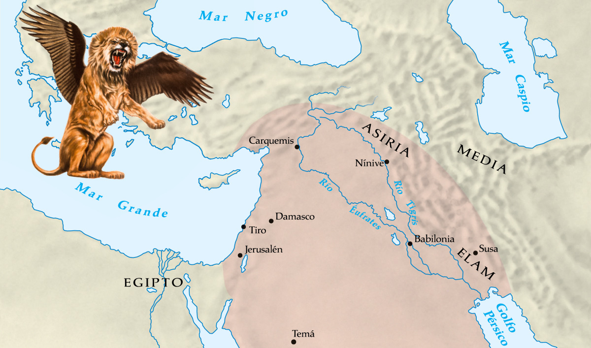 Mapa Del Exilio Babilónico