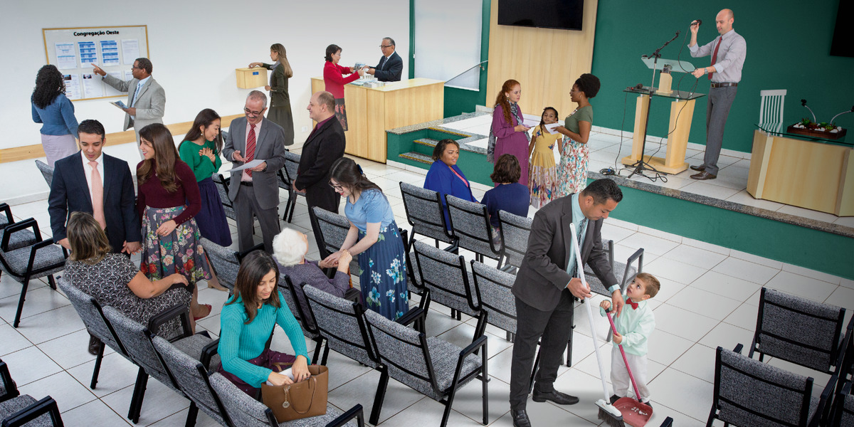 La adoración en el templo estaba bien organizada