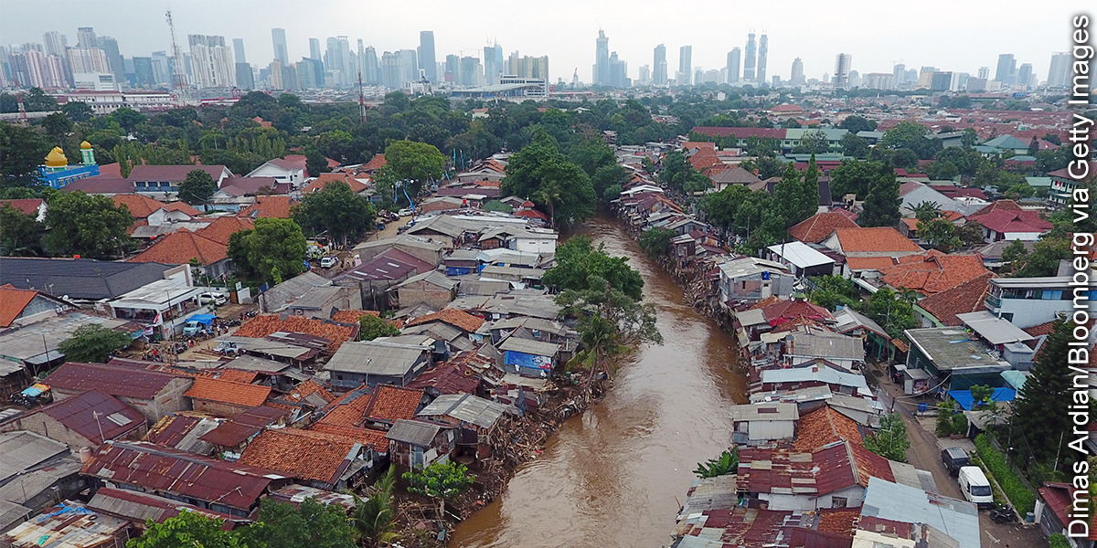 Major Flooding Submerges Jakarta