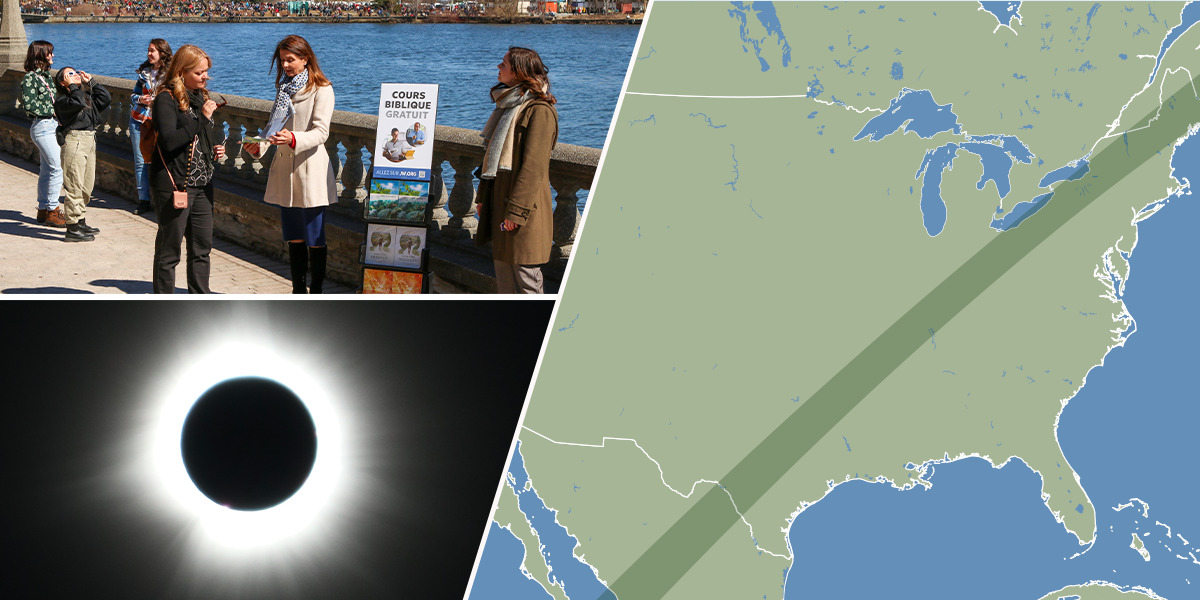 Witnesses in North America Share the Bible’s Message During Solar Eclipse