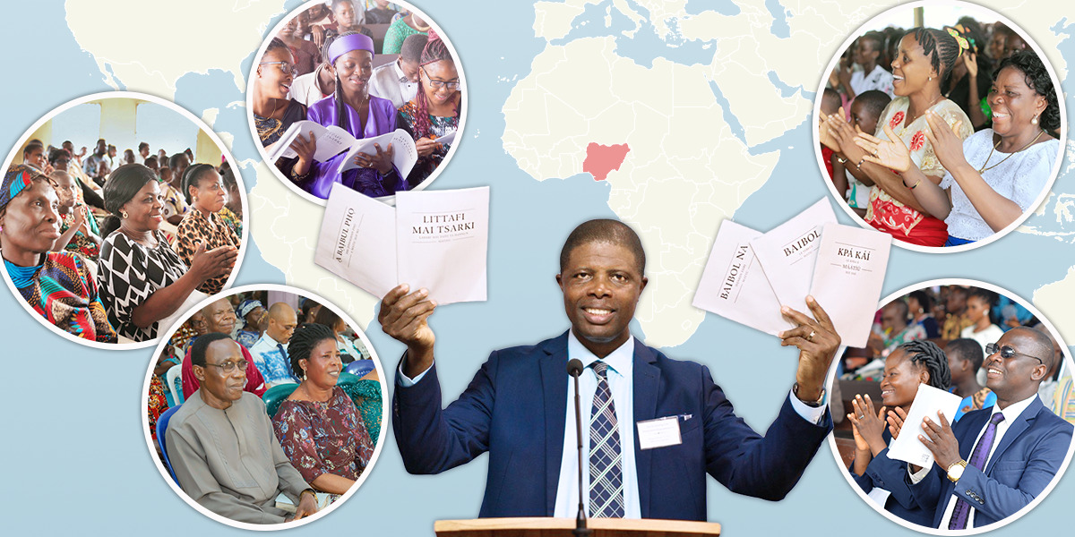 Bybelboeke in verskillende Nigeriese tale vrygestel