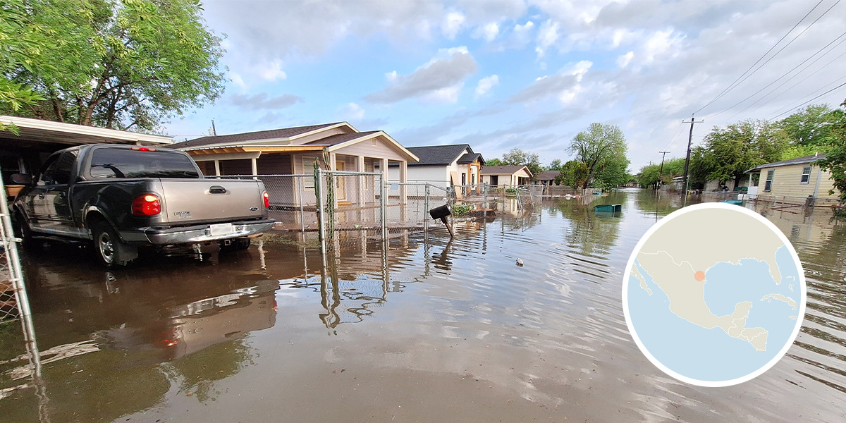 Verwoestende overstromingen door stortregen in zuiden van Texas (VS)